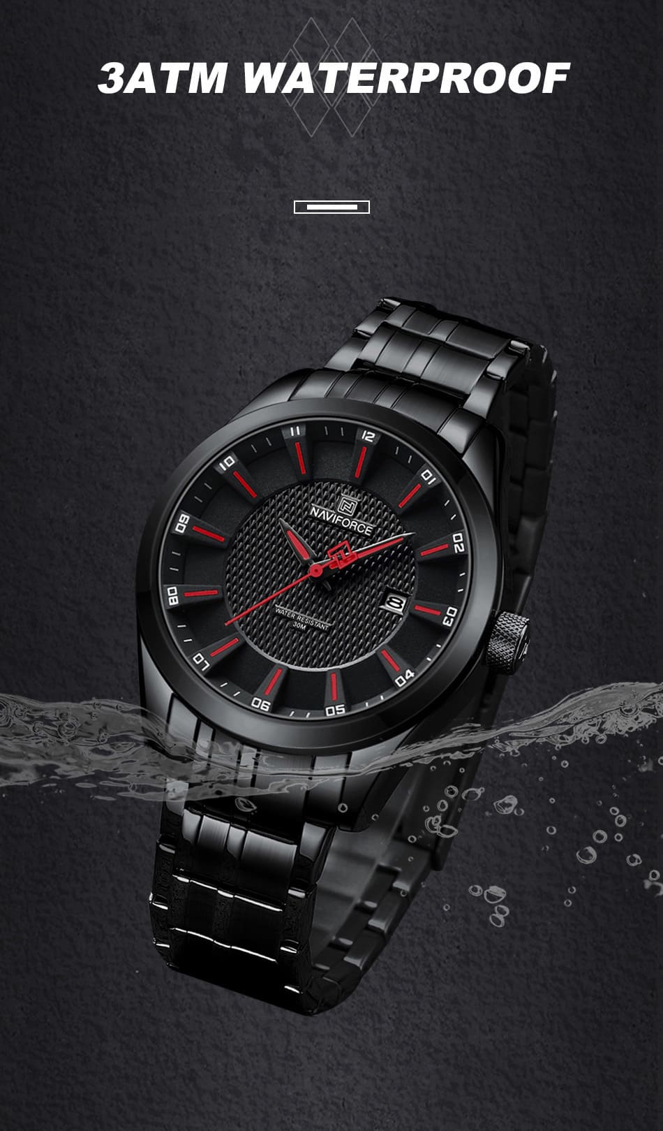 Naviforce Men's Watch NF8032 B R | Watches Prime