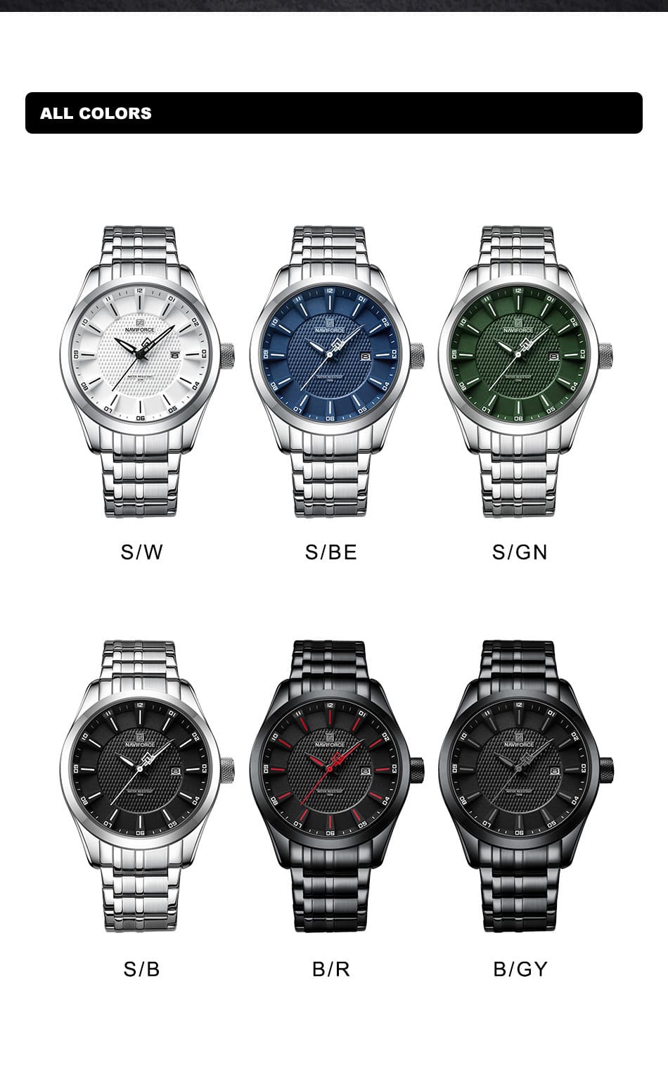 Naviforce Men's Watch NF8032 B R | Watches Prime