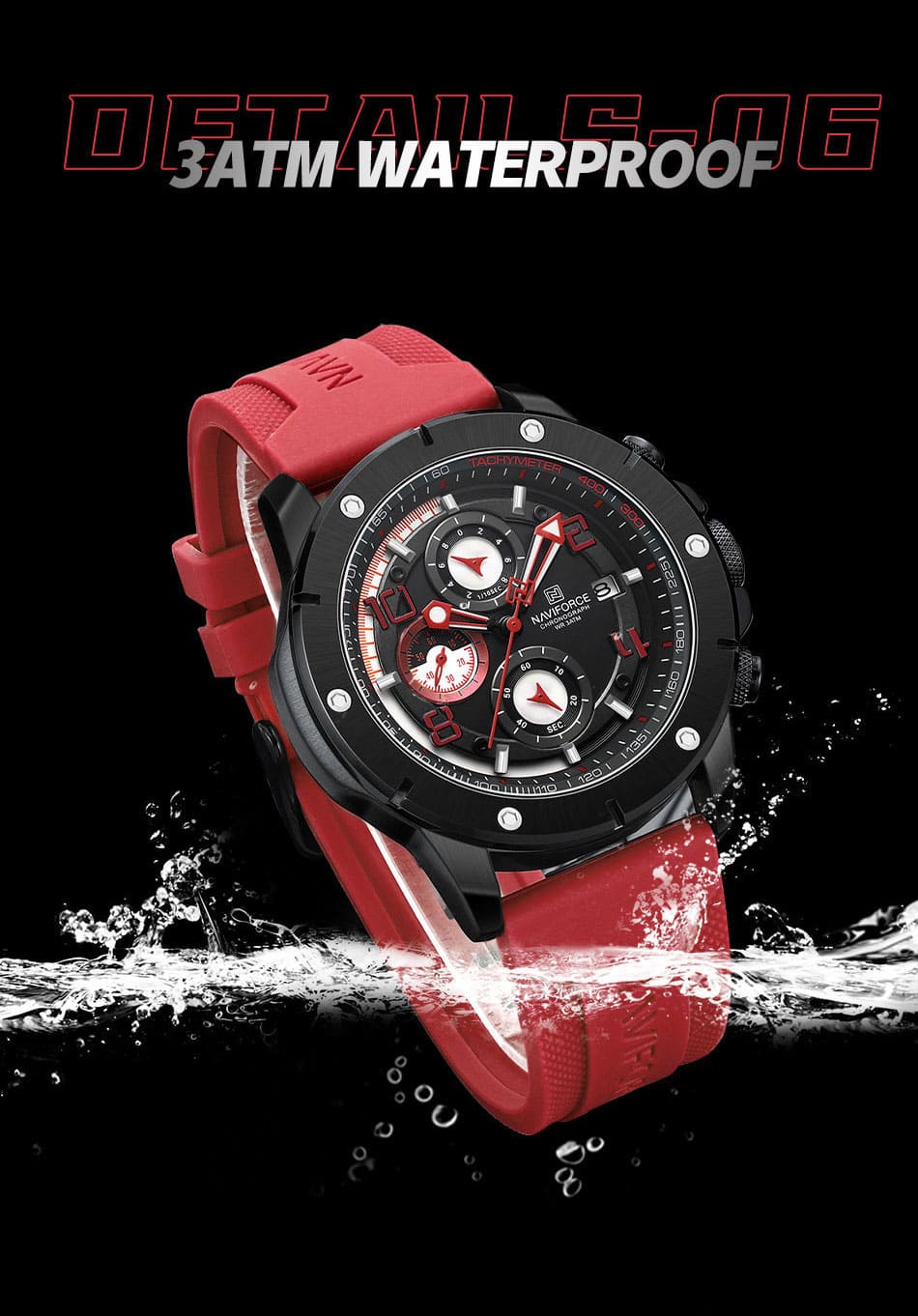 Naviforce Men's Watch NF8034 B B R | Watches Prime