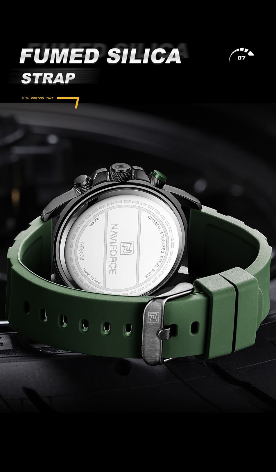 Naviforce Men's Watch NF8036 B GN GN | Watches Prime