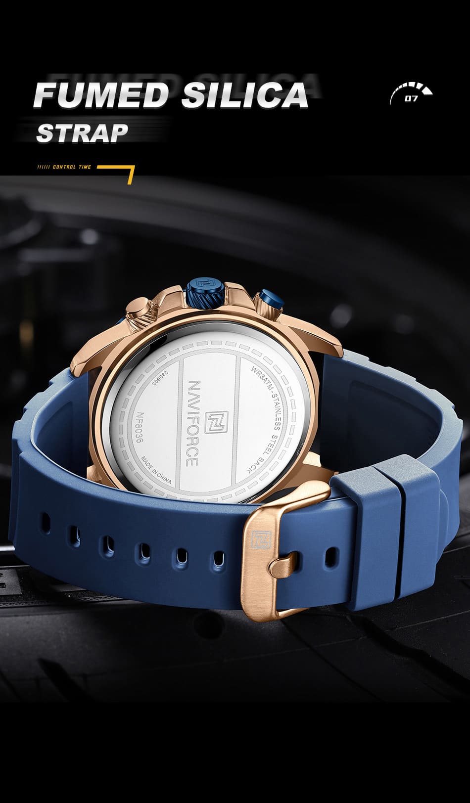 Naviforce Men's Watch NF8036 RG BE BE | Watches Prime