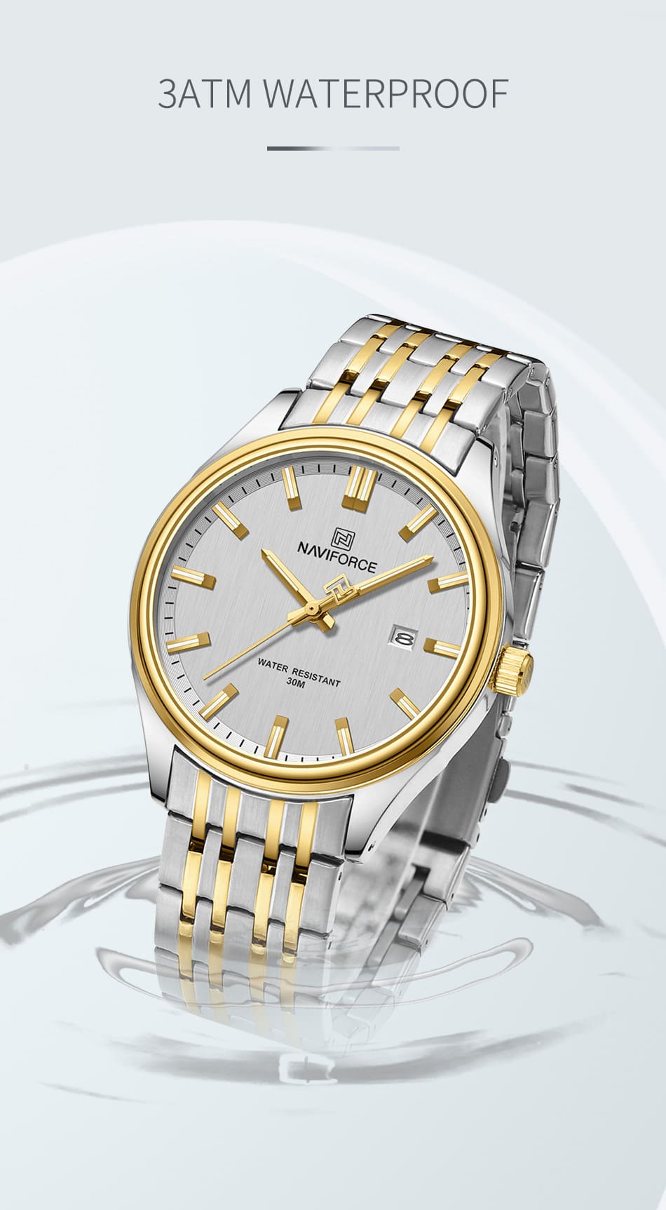 Naviforce Men's Watch NF8039G S G W | Watches Prime