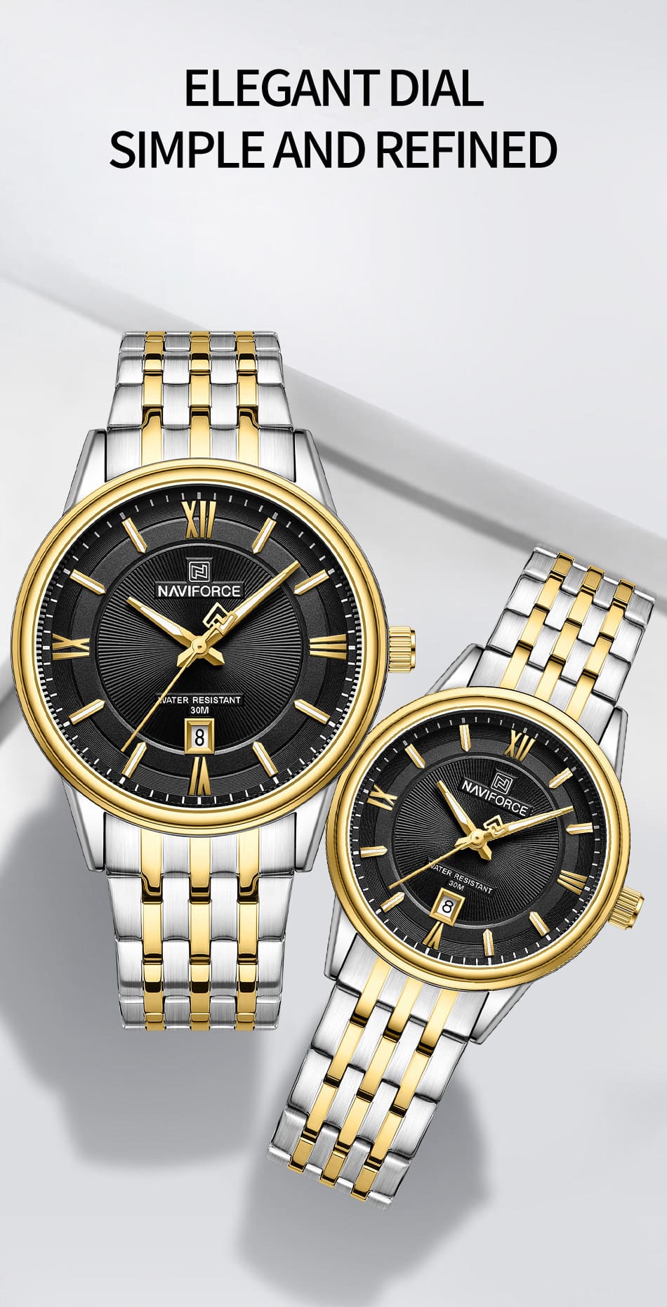 Naviforce Ladies Watch NF8040L S G B | Watches Prime