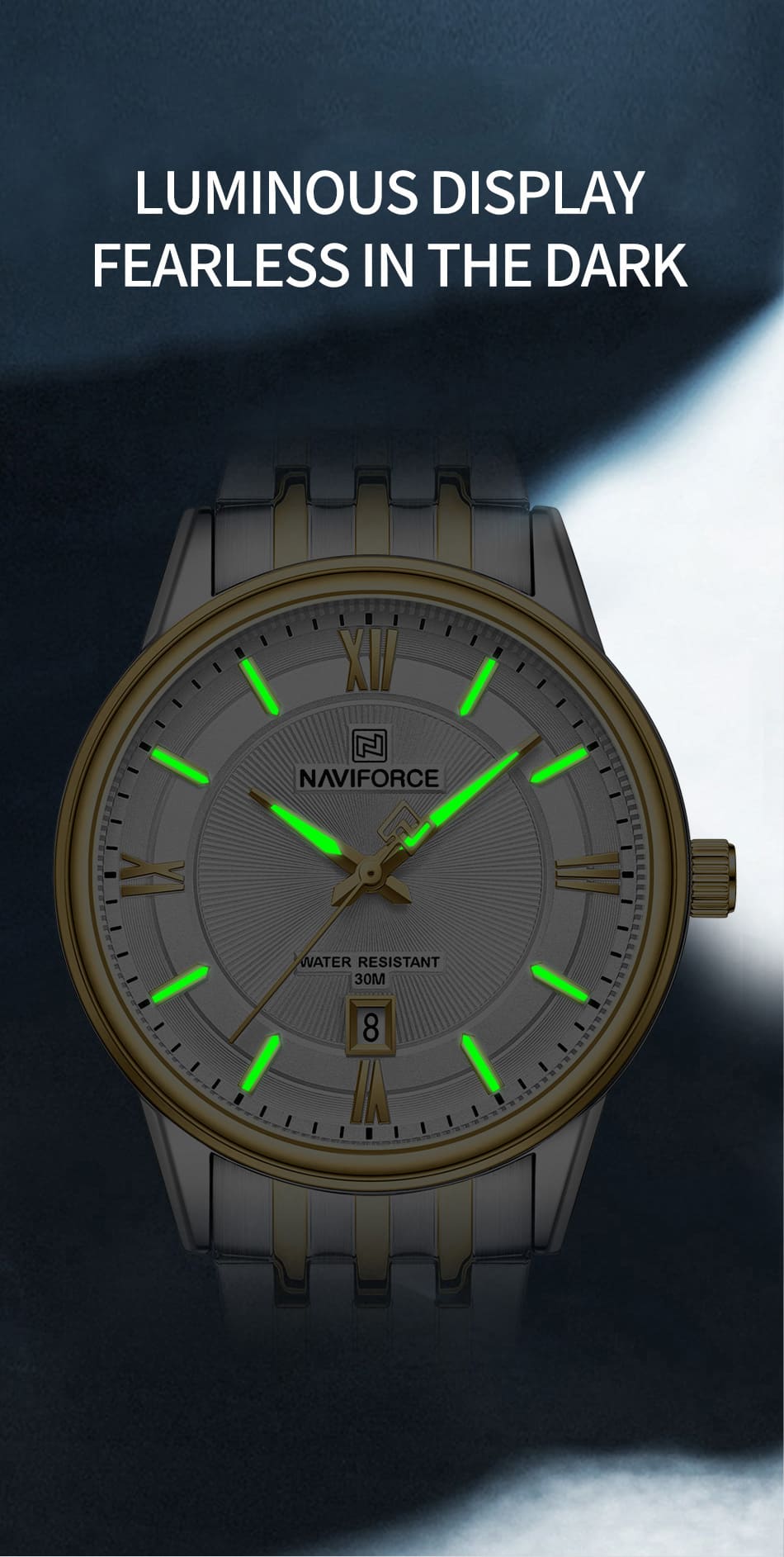 Naviforce Ladies Watch NF8040L S G W | Watches Prime