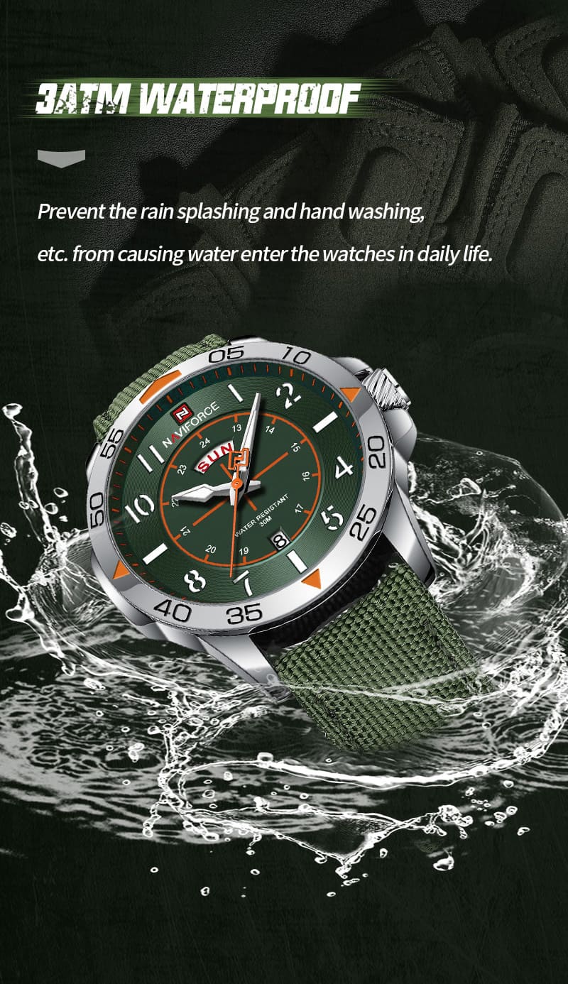 Naviforce Men's Watch NF9204N S GN GN | Watches Prime