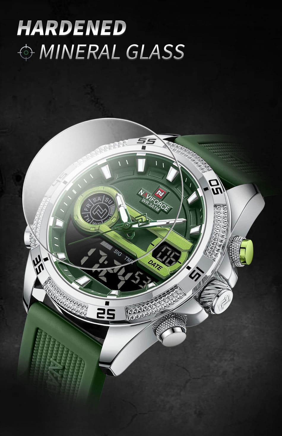 Naviforce Men's Watch NF9223 S GN GN | Watches Prime