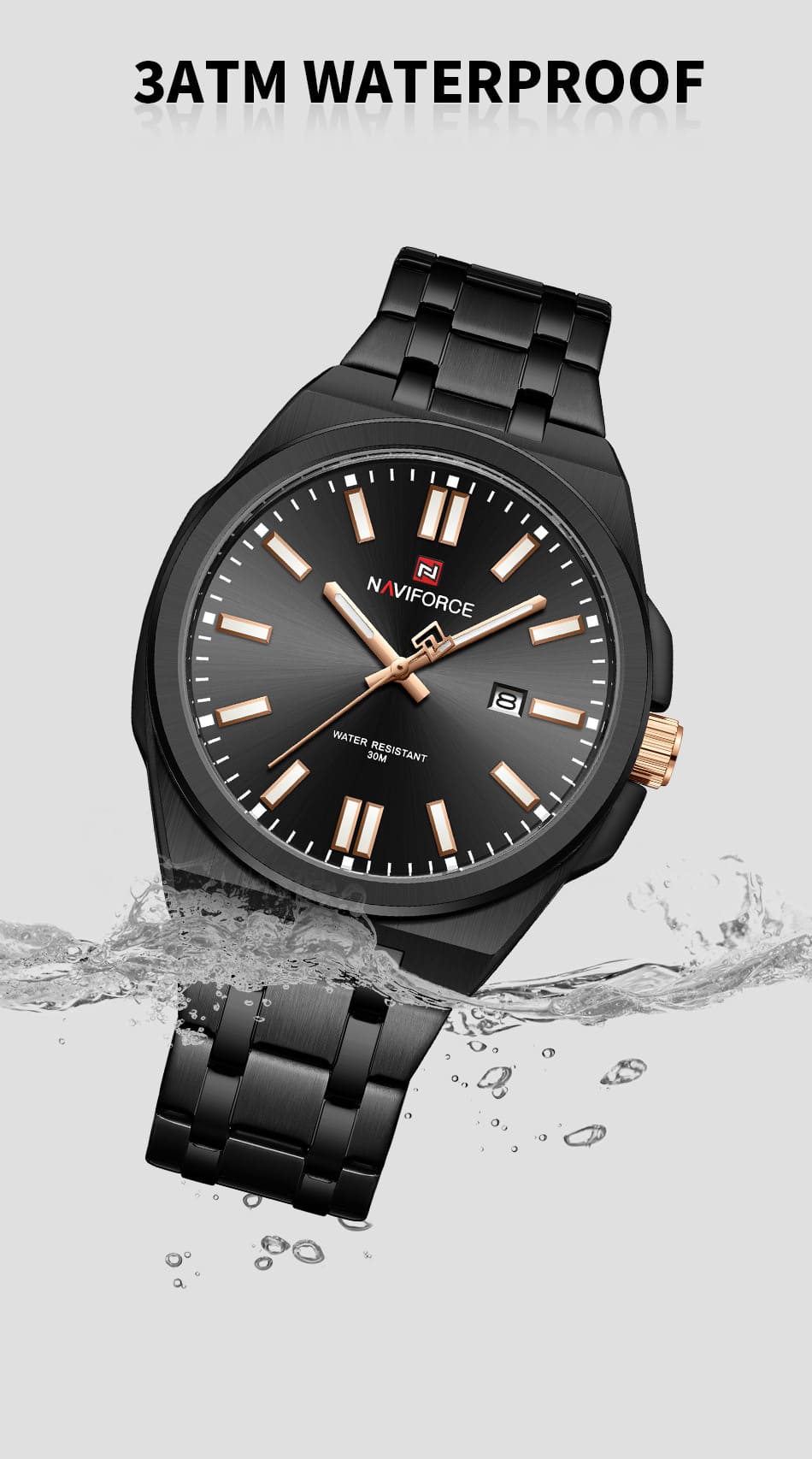 Naviforce Men's Watch NF9226 B B RG | Watches Prime