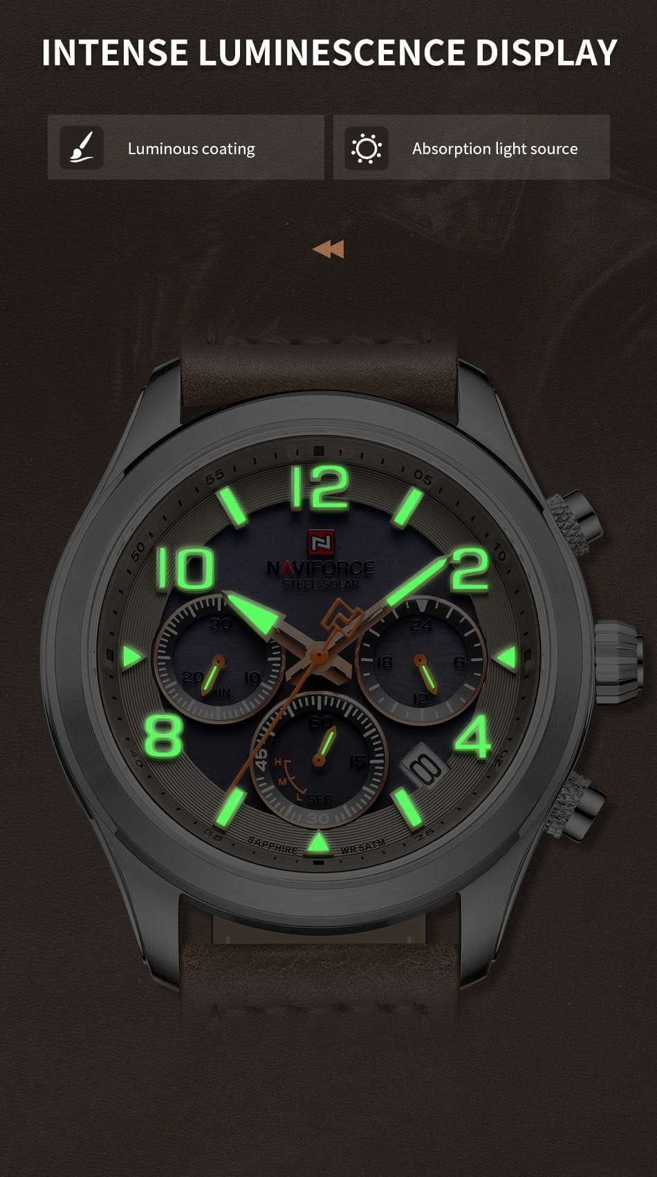 Naviforce Men's Watch NFS1006 S BN L BN | Watches Prime